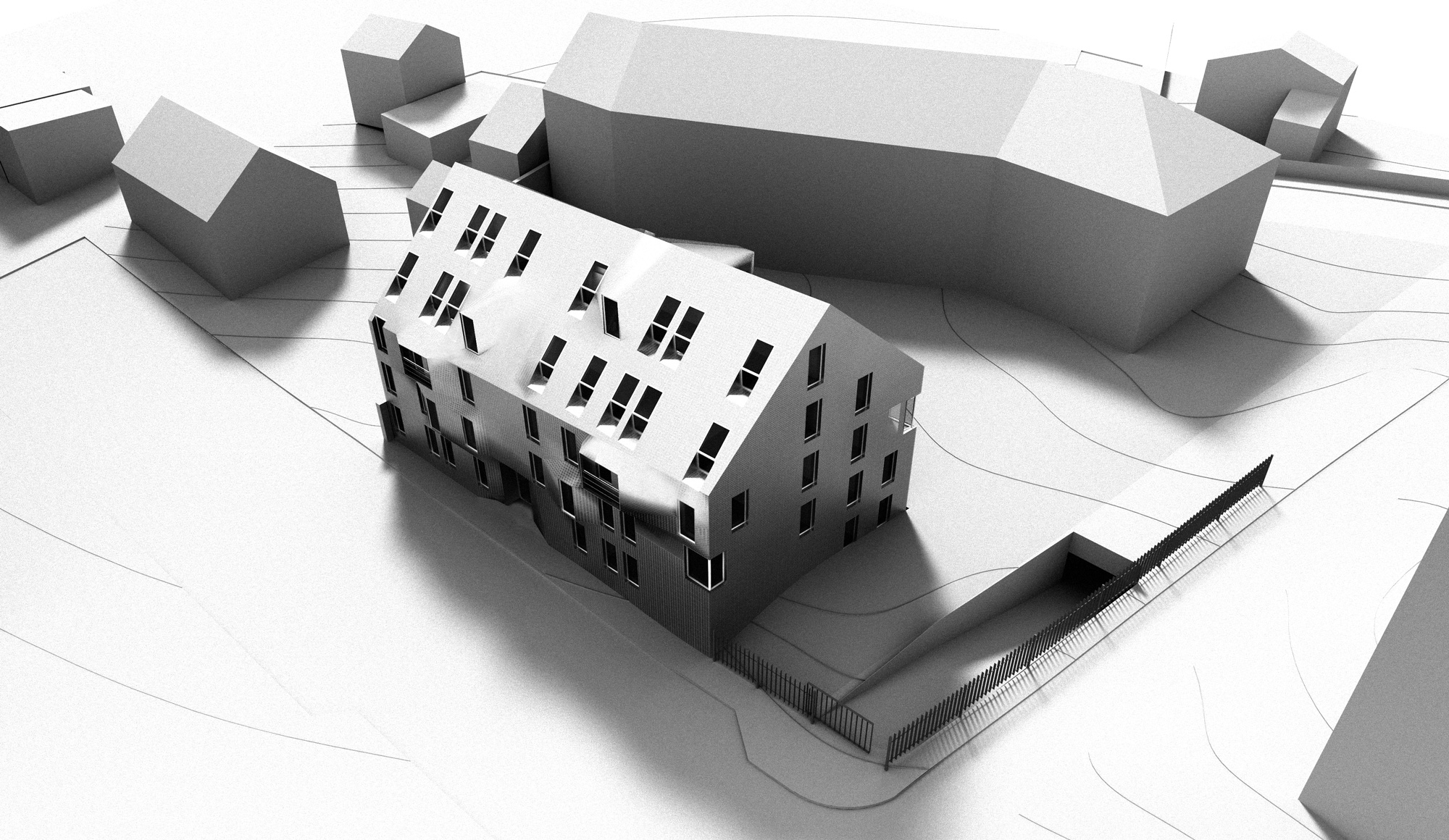Projectiles — Social housing units in Versailles - Projectiles