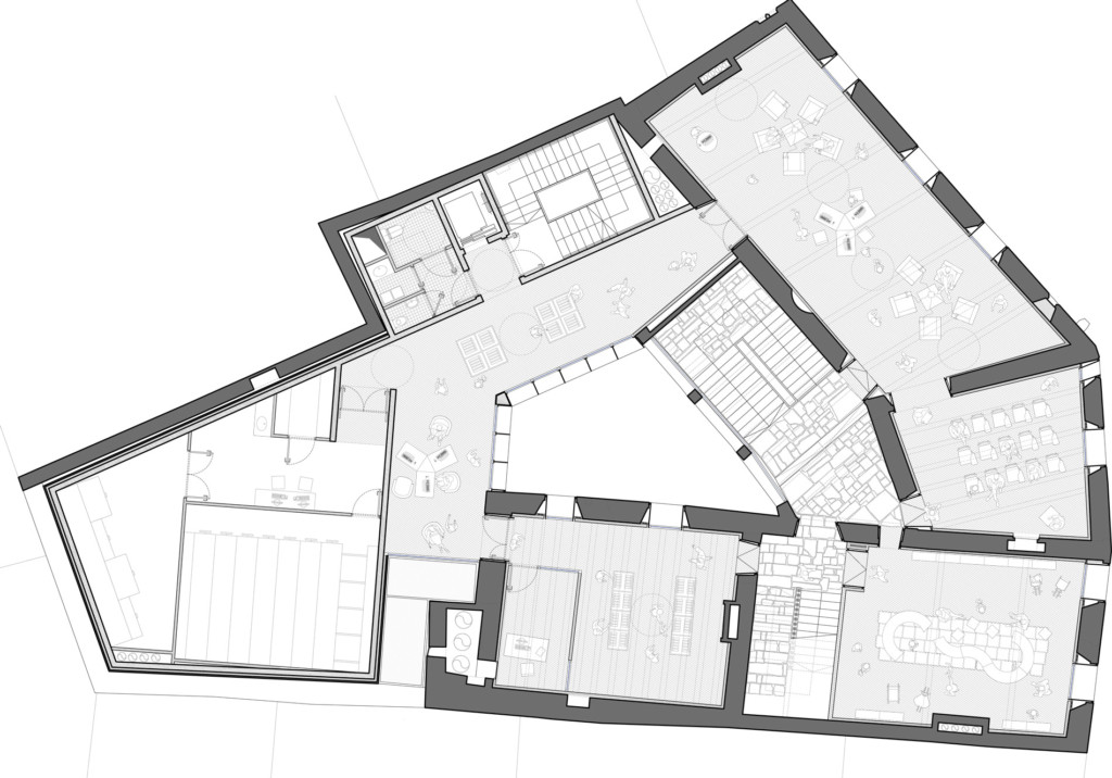 Rehabilitation and construction of a cultural center - Projectiles
